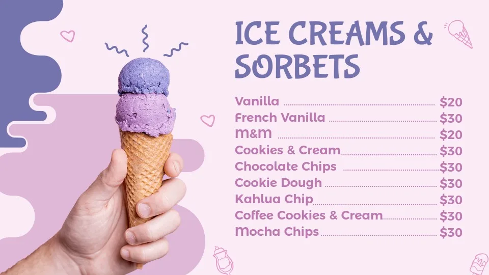 Ice Cream Tickets Template Download Ice Cream Presentation Template