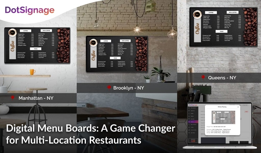 How Multi-Location Restaurants Benefit from Digital Menu Boards